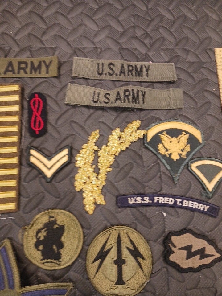 Vintage Military Patches Army Old Antique Military Army Patches ...