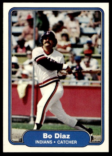 1982 Fleer 364 Bo Diaz Cleveland Indians Baseball Card | eBay