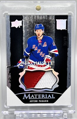 Artemi Panarin 2024-25 UD Exquisite Collection Materials 36/49 3-Color ...