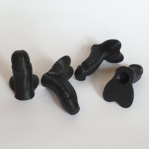 Penis valve stem cap - Novelty gag prank gift - Set of 4 caps, 3d ...