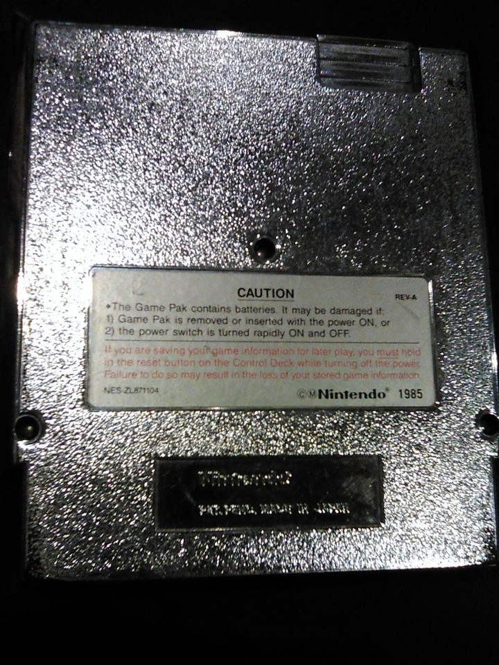 The Legend of Zelda Nintendo Gold NES Game Cartridge 1985 Rev-A FAST ...