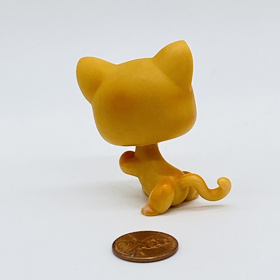 👀 Littlest Pet Shop #11 Orange Shorthair Cat w/Green Eyes Lps Tabby | eBay