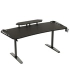 Extra Large Gaming Desk PC Computer Table Workstation RGB w/ Monitor ...