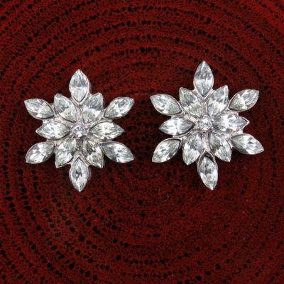 20pcs 28MM Rhinestone buttons for craft Clear Decorative Flatback ...