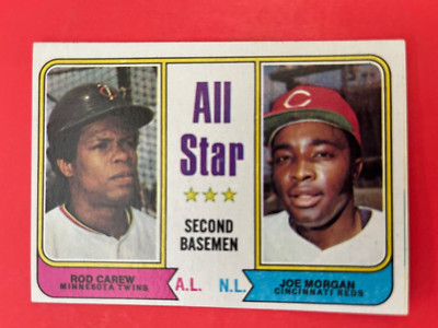 1974 TOPPS #333 1973 ALL STAR SECOND BASEMEN CAREW/MORGAN 010224 | eBay