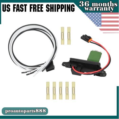 Front Heater Blower Motor Resistor w/ Plug & Pigtail for Chevy GMC ...