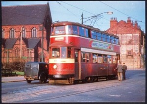 Modern Postcard: 'Feltham' Class Tram in Leeds. London Transport Museum ...