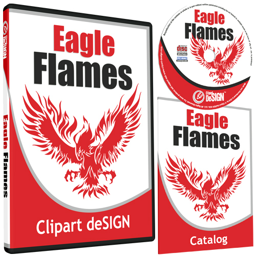 EAGLE FLAMES CLIPART -VINYL CUTTER PLOTTER CLIP ART IMAGES-VECTOR CD | eBay