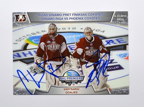 Dinamo Riga vs NHL Phoenix Coyotes Mikael Tellqvist Chris Holt ...