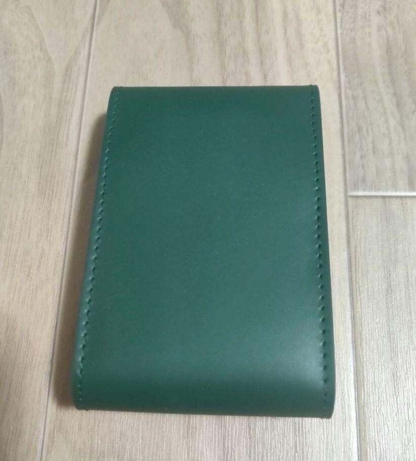ROLEX Watch Case Green Leather Protection Watch Holder Soft Travel ...