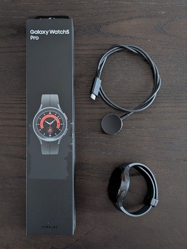Samsung Galaxy Watch5 Pro, Bluetooth, Black Titanium (45mm) | eBay