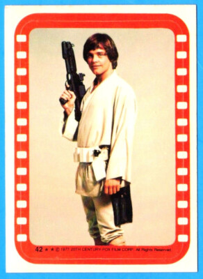 Luke Skywalker 1977 Topps Star Wars Series 3 Sticker # 42 (ex) | eBay