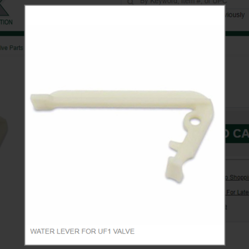 WATER LEVER FOR UF1 VALVE # 1935 | eBay