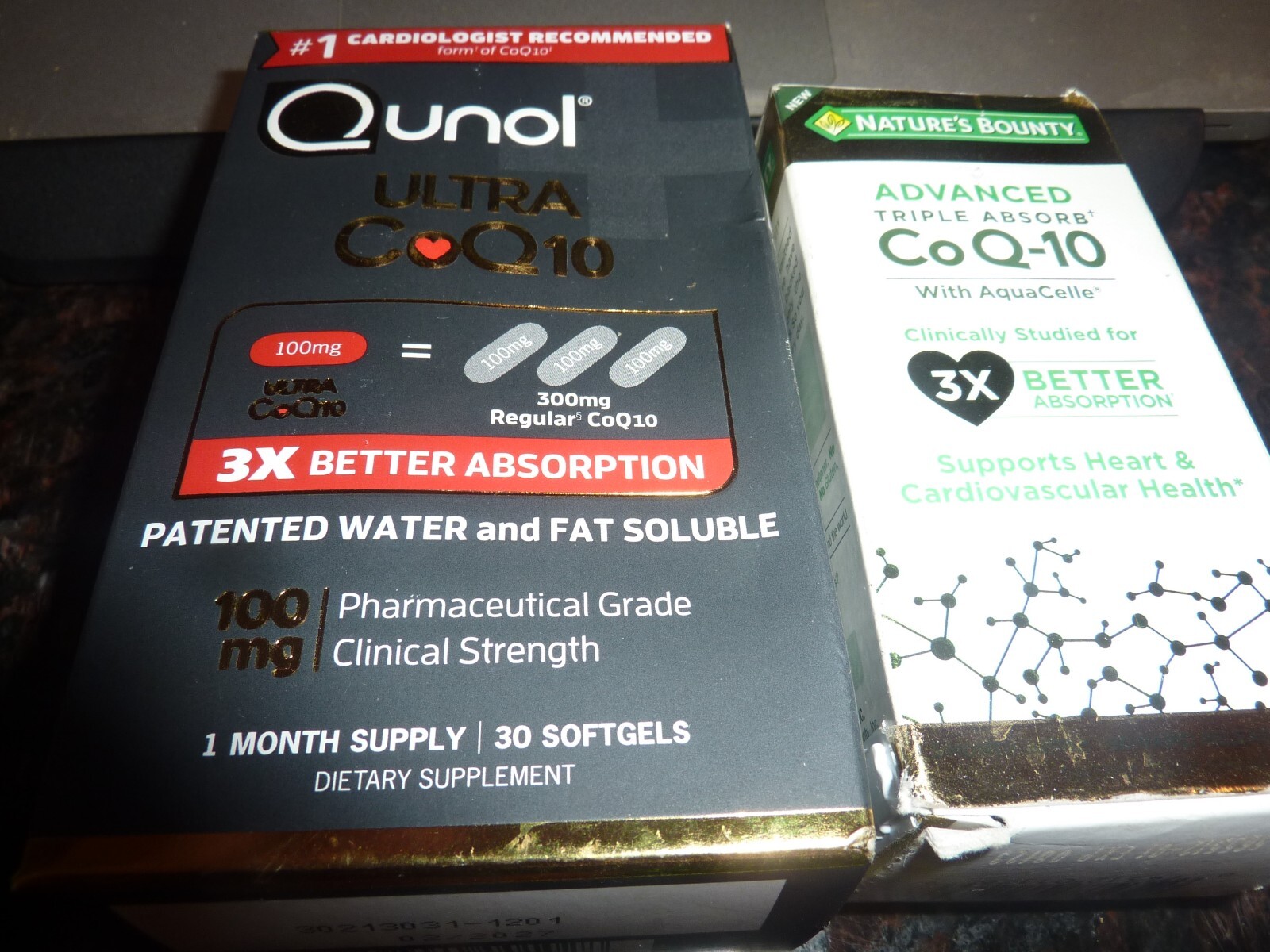 Qunol Ultra CoQ10 Dietary Supplement 100 Mg 30 Softgels+FREE NATURES ...