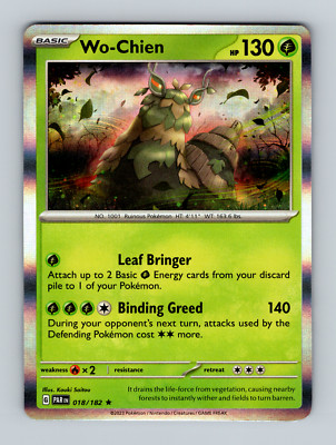Pokemon TCG - Paradox Rift - Holo - Wo-Chien- 017/182 - Rare | eBay