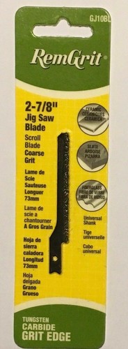 RemGrit GJ10BL 2-7/8" Scroll Blade Coarse Grit Tungsten Carbide Jigsaw ...