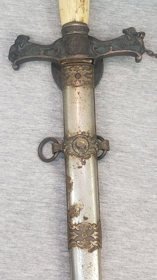 Antique Ancient Order Knights Of The Mystic Chain Fraternal Sword ...