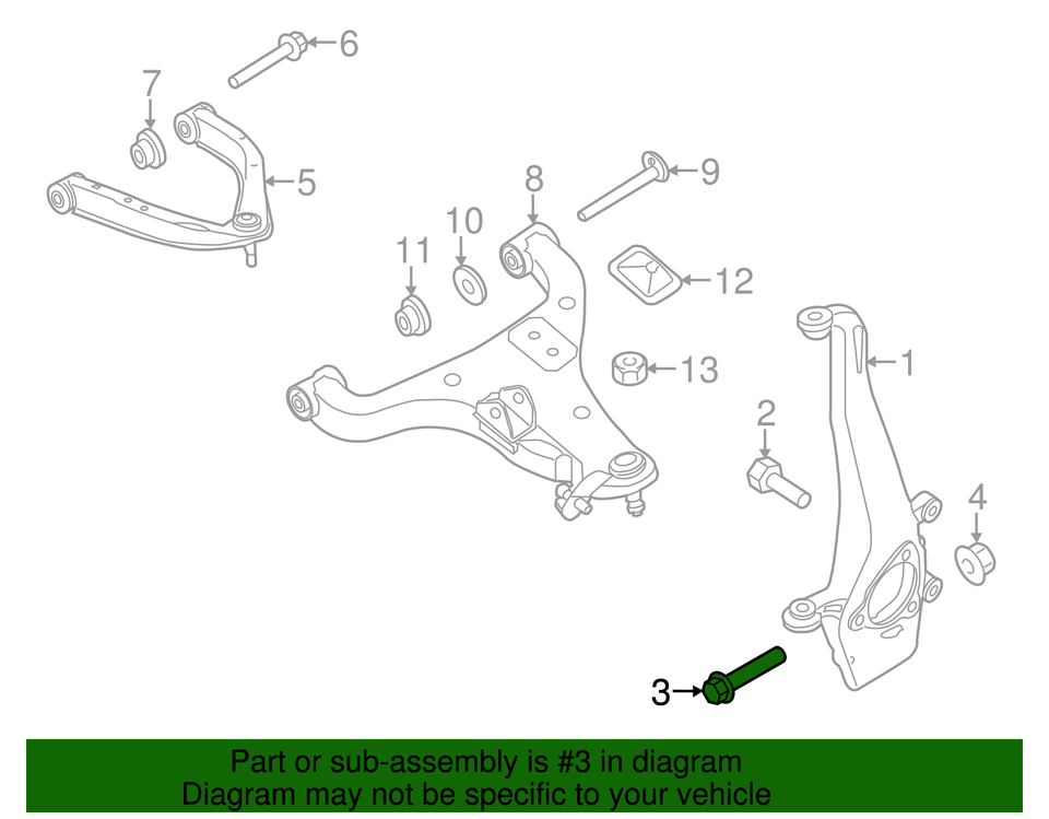 Genuine Infiniti Knuckle Bolt 40178-7S06C | eBay