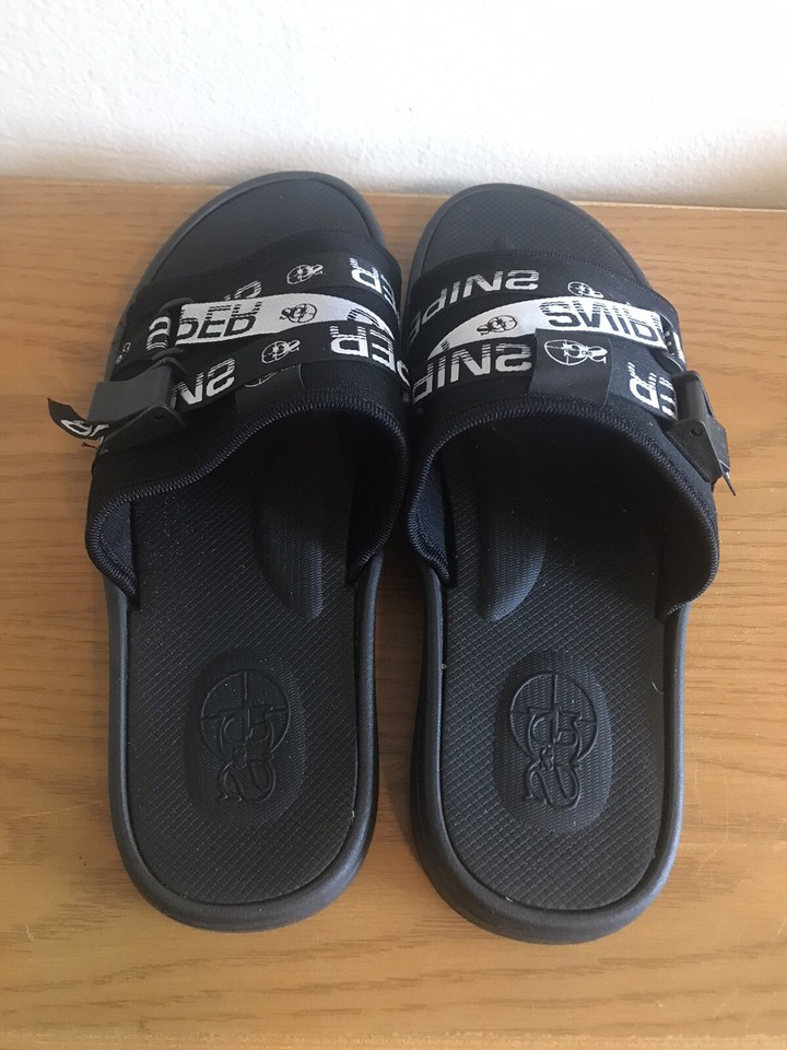 Sniper Gang Strapped Up Black Slides Mens Size 10 PRE OWNED | eBay