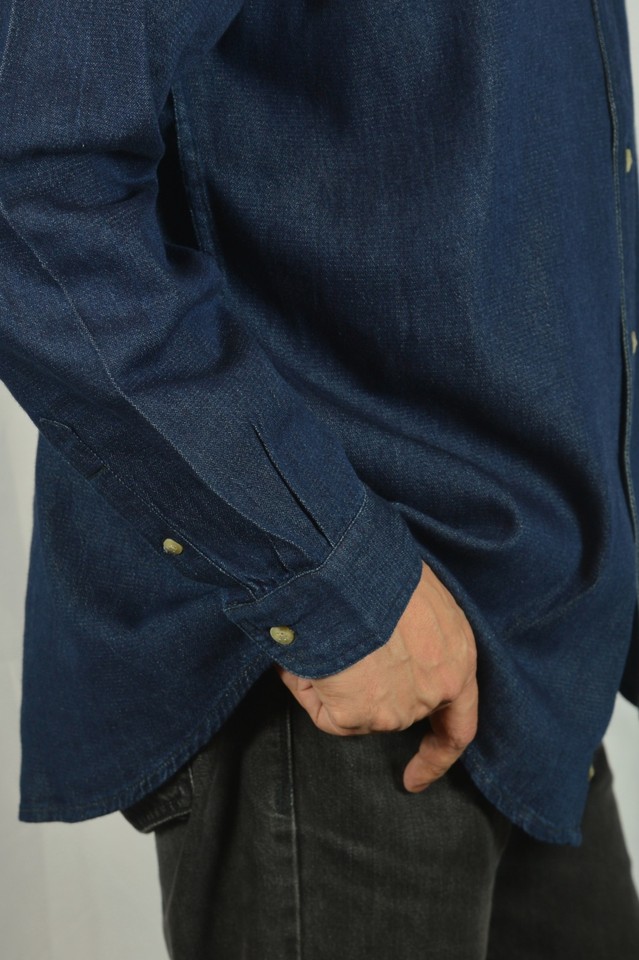 Denim Shirt Indigo Color with Soft hand feel, L/S Relaxed Fit One ...