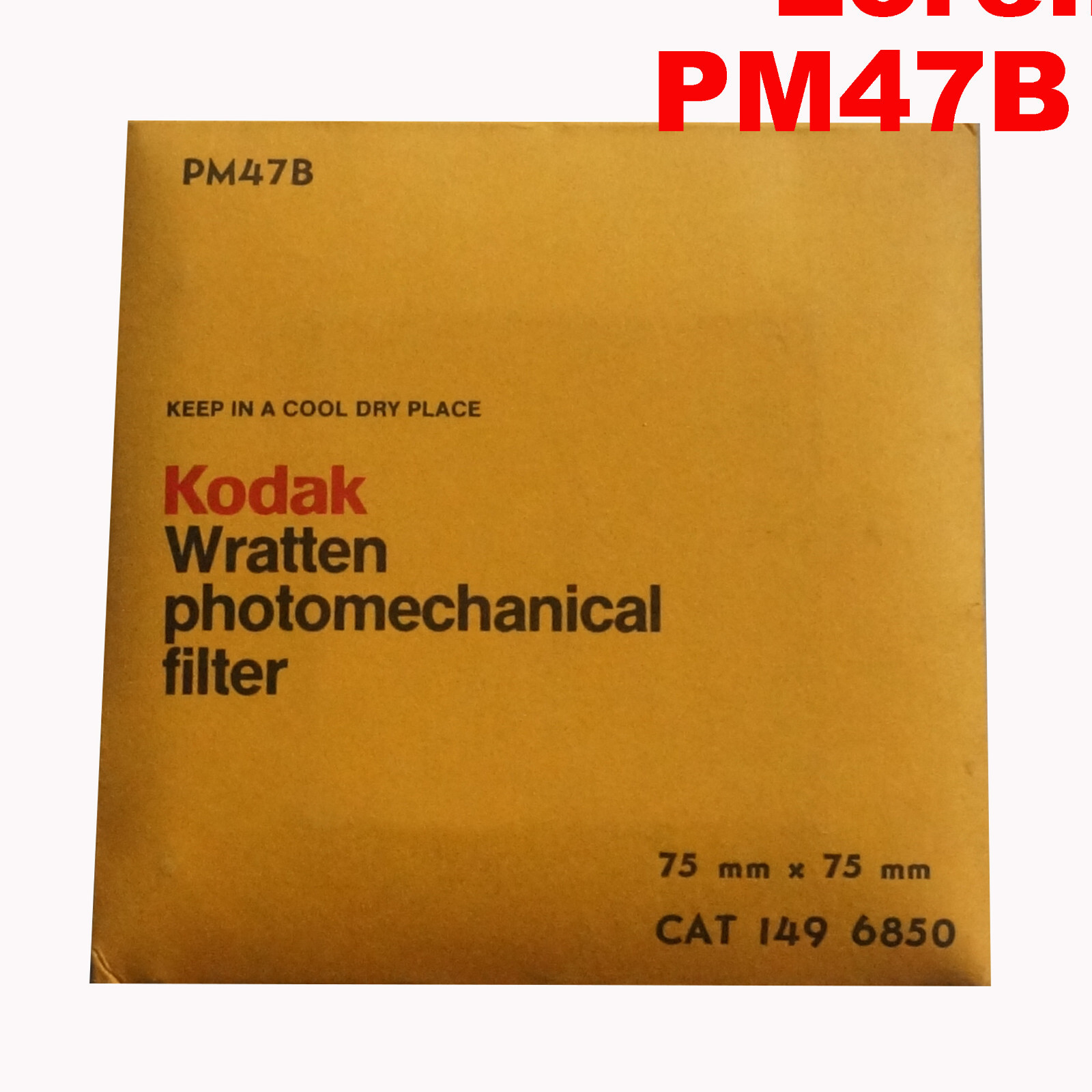Kodak Wratten photomechanical Filter 75 x 75 mm. No. PM47B | eBay