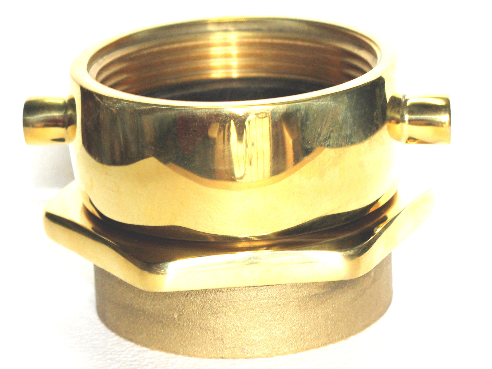 FIRE HYDRANT FDC FEMALE SNOOT SWIVEL 2½" NPT x 2-1/2" SWIVEL NST POLISH ...
