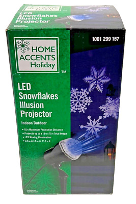 Home Accents Holiday LED Snowflakes Illusion Projector Blue Images New ...