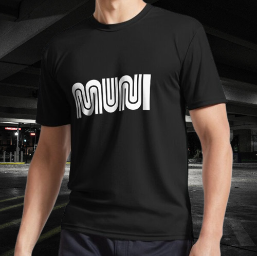MUNI Logo San Francisco Municipal Railroad T-Shirt Funny Logo Tee Men's ...