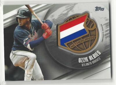 2020 Topps Series 1 Ozzie Albies Global Game Medallion Card Atlanta ...