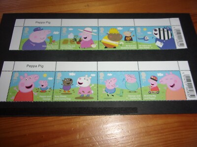 PEPPA PIG FULL SET WITH TITLE NAME ON TABS MNH 2024 GB STAMPS ROYAL ...