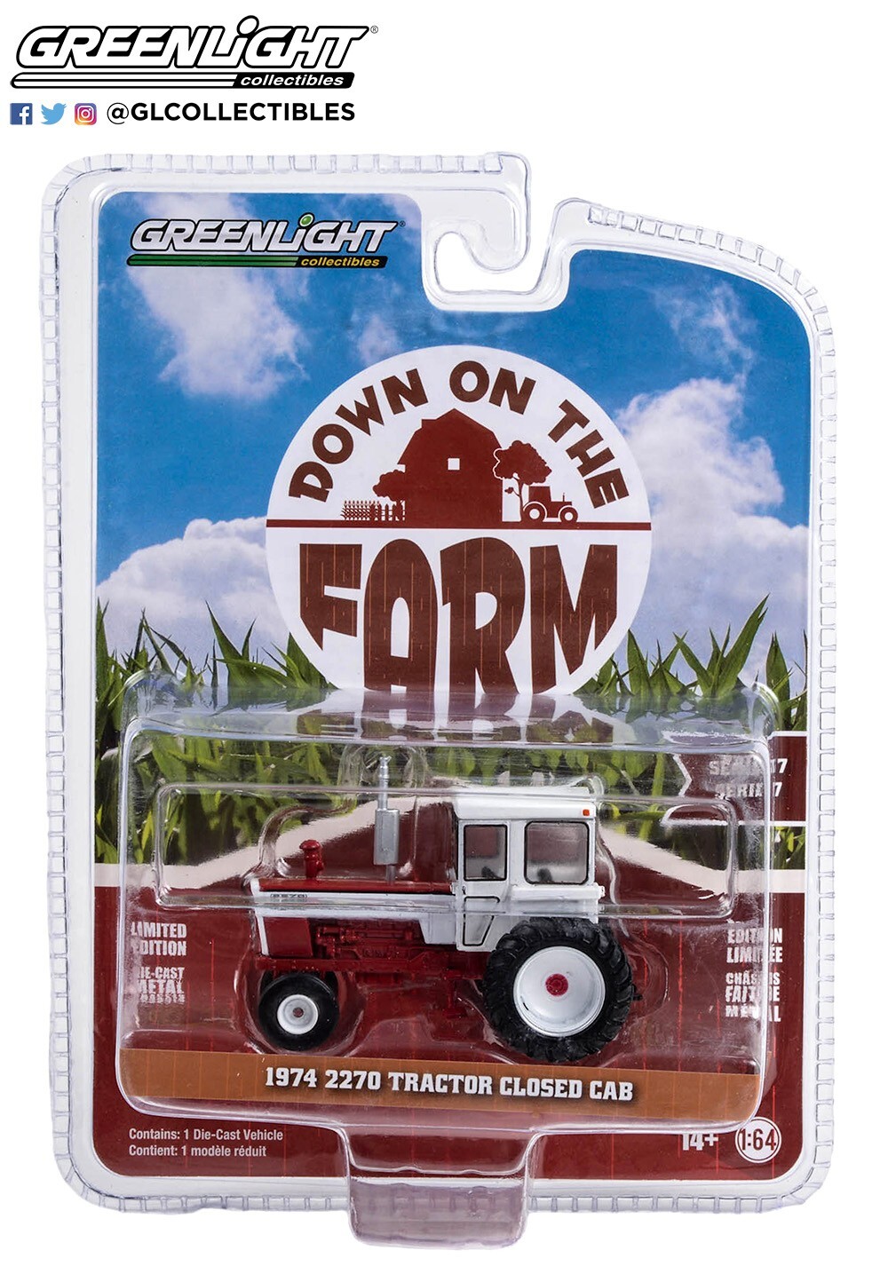 Greenlight 1:64 Diecast Down on the Farm 1974 White 2270 Tractor Closed ...