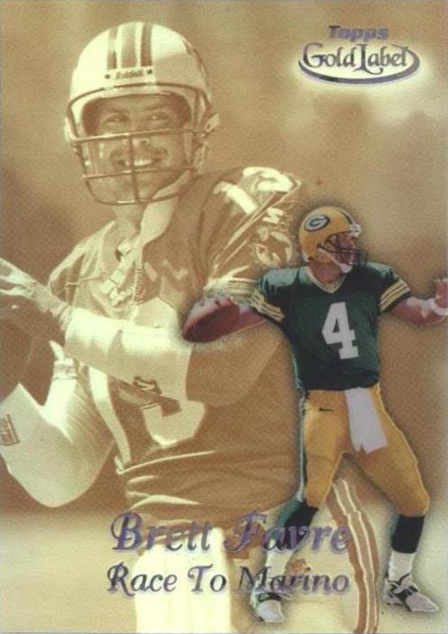 1999 Topps Gold Label - Race To... Race to Marino Brett Favre, Dan ...