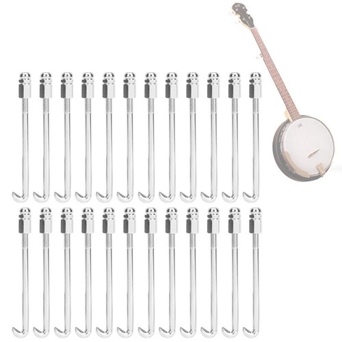 24Pcs Banjo Hooks Chrome-Plated Parts For Banjo Accessories DEK ...
