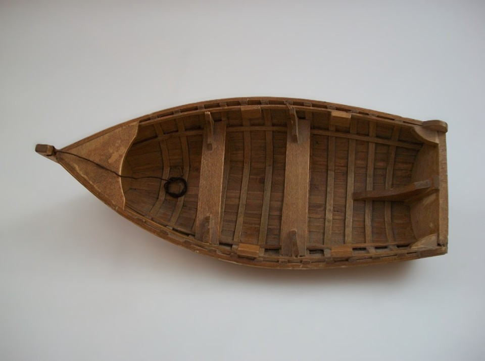 Vintage Hand Crafted Scale Model of a Fishing Boat - Canada - Mid 20th ...