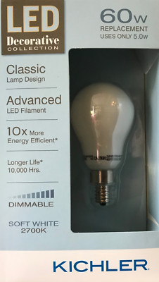 Kichler Decorative Collection 60-Watt Frosted A15C LED Bulb w ...