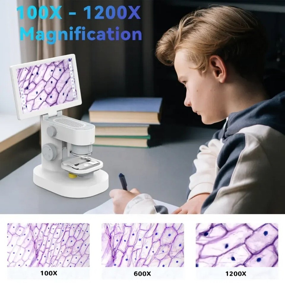 Student Microscope Electronic Digital Microscope Trinocular Microscope ...