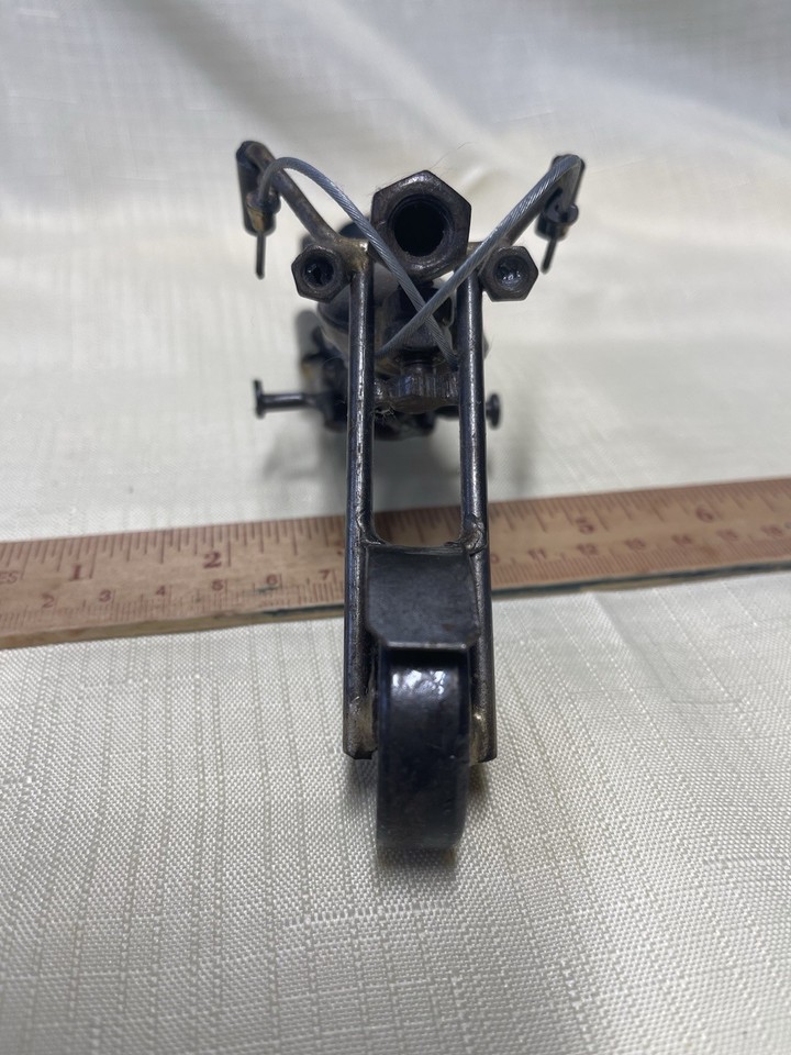 Metal Chopper Motorcycle Sculpture | eBay