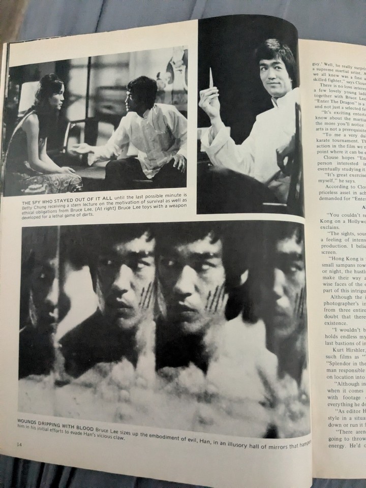 Fighting Stars Magazine #1 (Oct, 1973) Bruce Lee Enter The Dragon ...