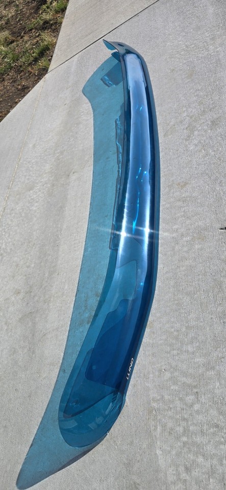 18317 NOS Blue Lund Interceptor Bug Hood Shield OBS Ford F150 F250 1992 ...