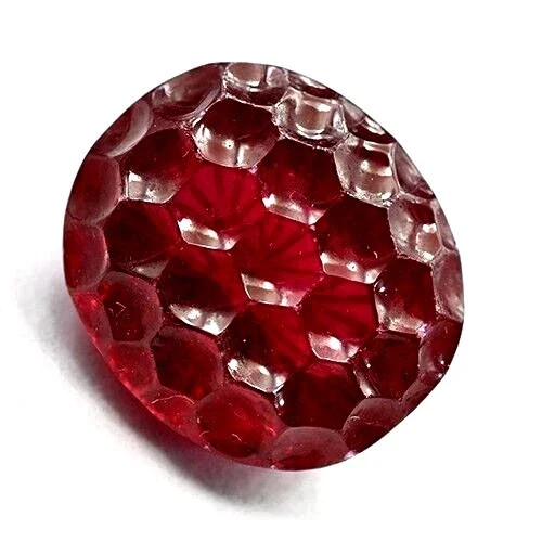 17.45 Ct Natural Certified Red Ruby Honeycomb loose Gemstone Oval Cut ...
