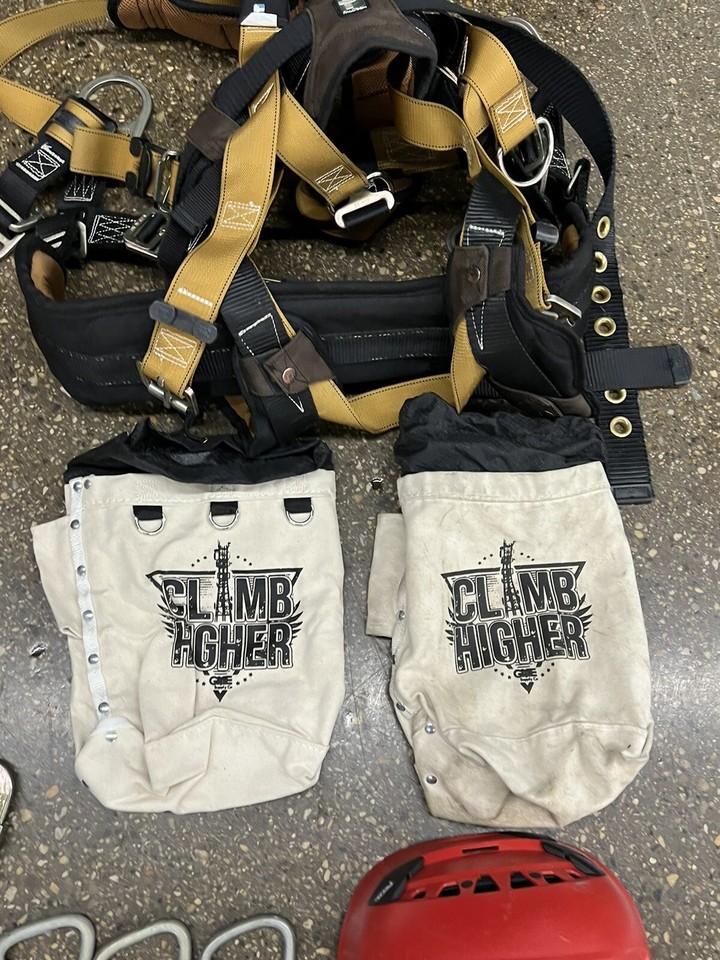 GME Supply Tower Climbing Kit FallTech Harness Bolt Bags Yoke Petzl ...
