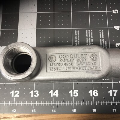 Condulet Outlet Body LISTED 4258 3/4”LB29 Threaded Hub (LMA10P) | eBay