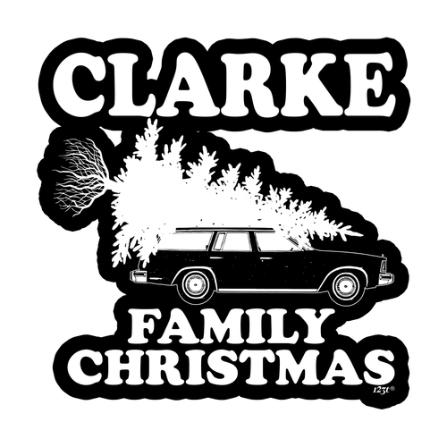 2 x Car Stickers - family christmas clarke Decal Window Bumper Laptop ...