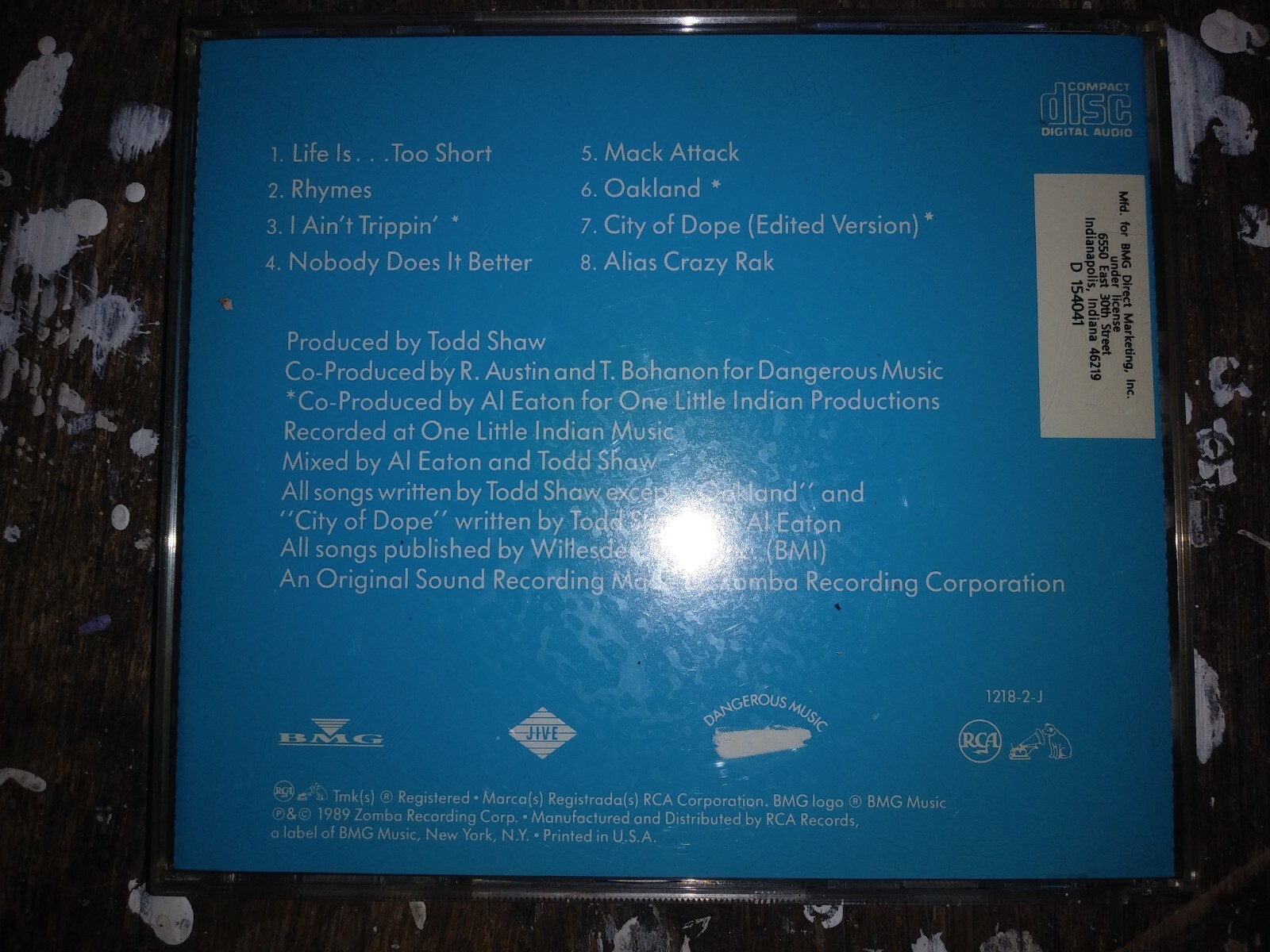 life is too short too short Cd 1989 Bmg | eBay