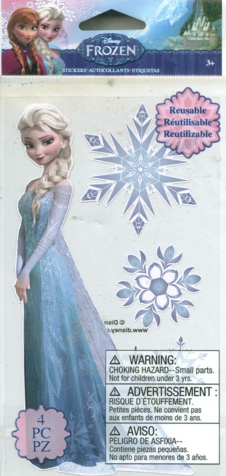 DISNEY FROZEN Elsa Anna Kristoff Olaf Sven Snow Sisters Stickers ...