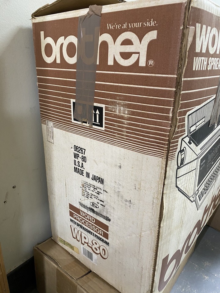 Vintage Brother Word Processor Model WP-80 WORKING CONDITION | eBay