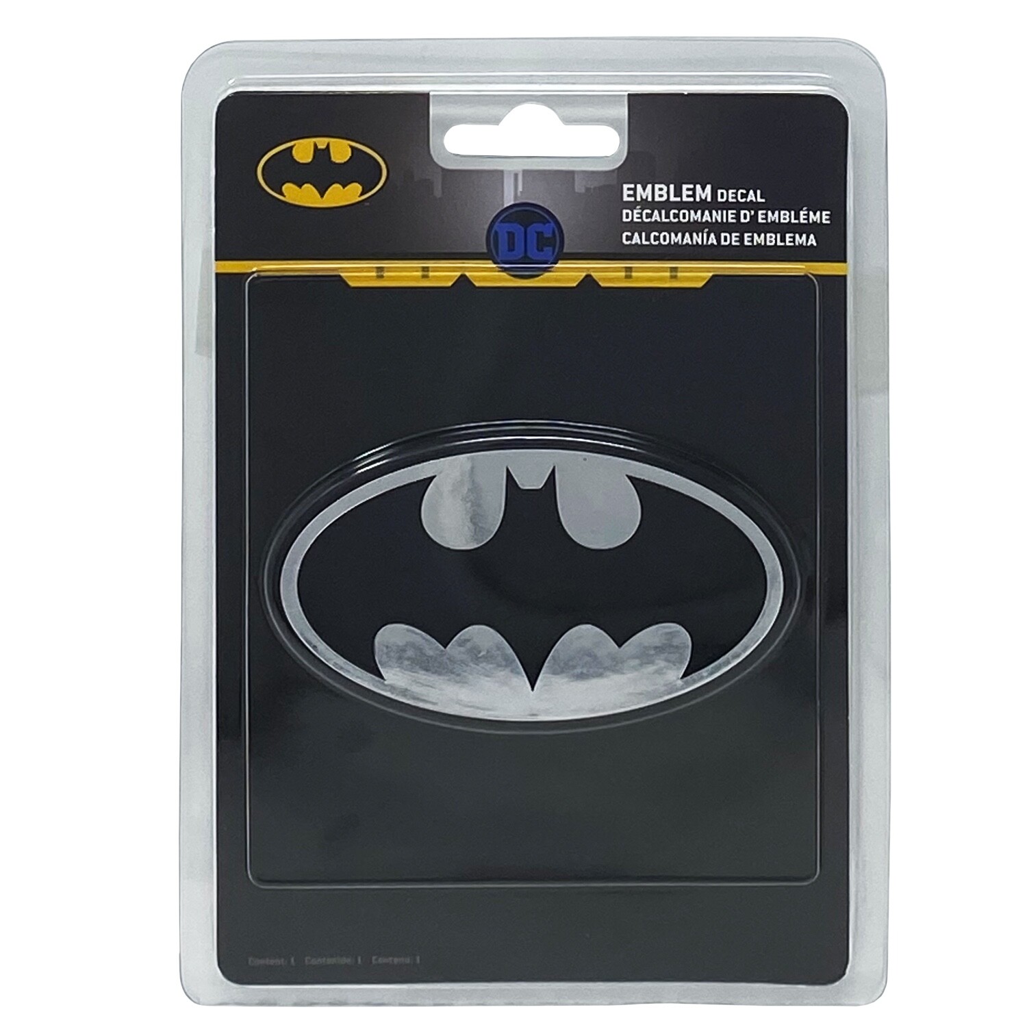 New Chroma Licensed Batman Logo Auto Plastic Chrome Emblem Decal 2.25 ...