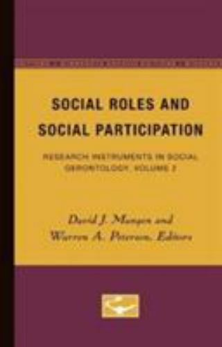 Social Roles and Social Participation : Research Instruments in Social ...