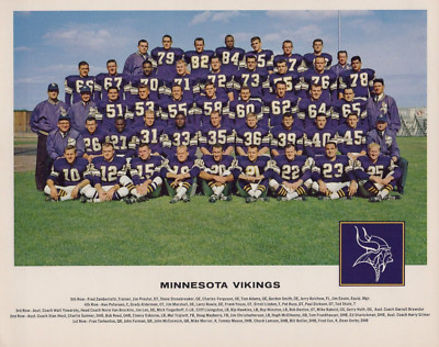 Vintage 1962 NFL Tang Team Photo Minnesota Vikings 8 x 10" - Fran ...