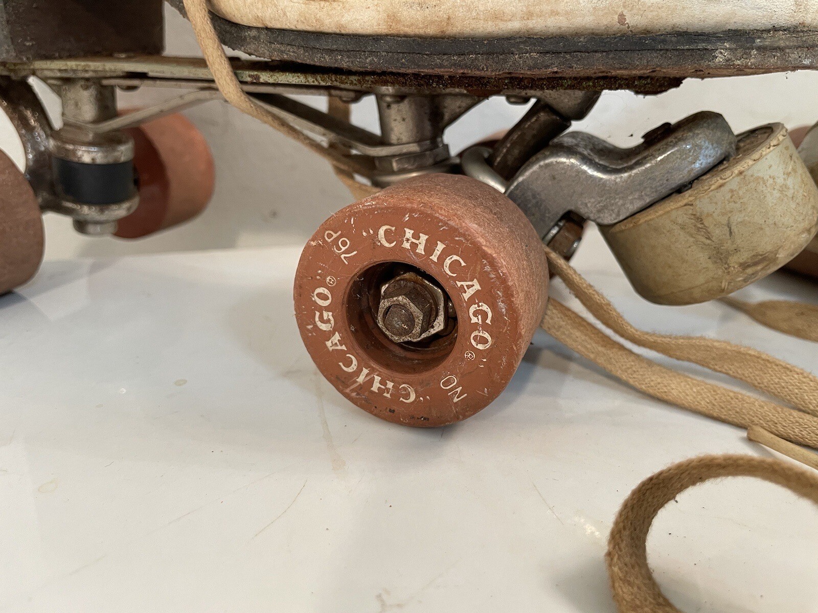 Vintage Chicago Roller Skates Women Sz 5 Ware Bros Patented 1914 76P ...